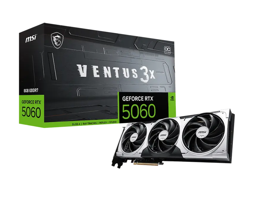 VGA MSI RTX 5060 8G VENTUS 3X OC GDDR7
