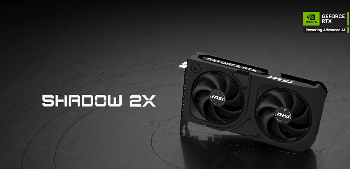 VGA MSI RTX 5060 Ti 16G SHADOW 2X OC PLUS GDDR7